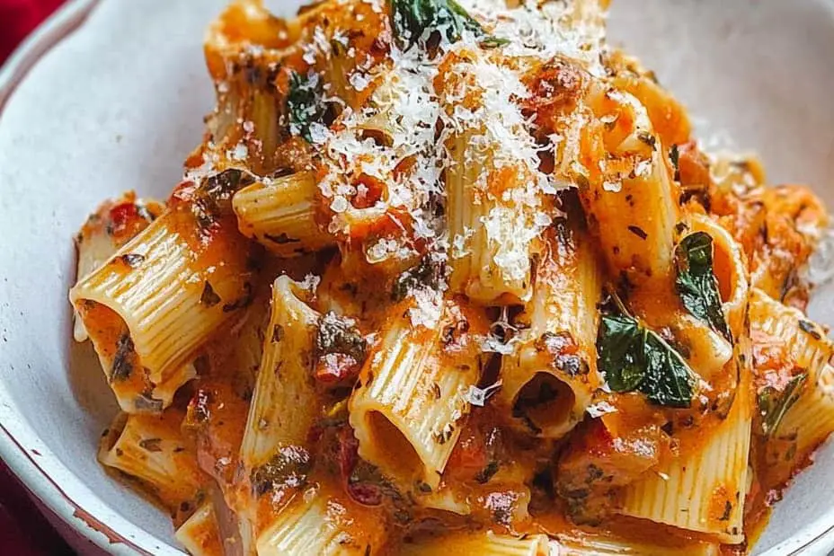 Spicy Basil Rigatoni: An Incredible Ultimate Recipe - Quick Recipes Book